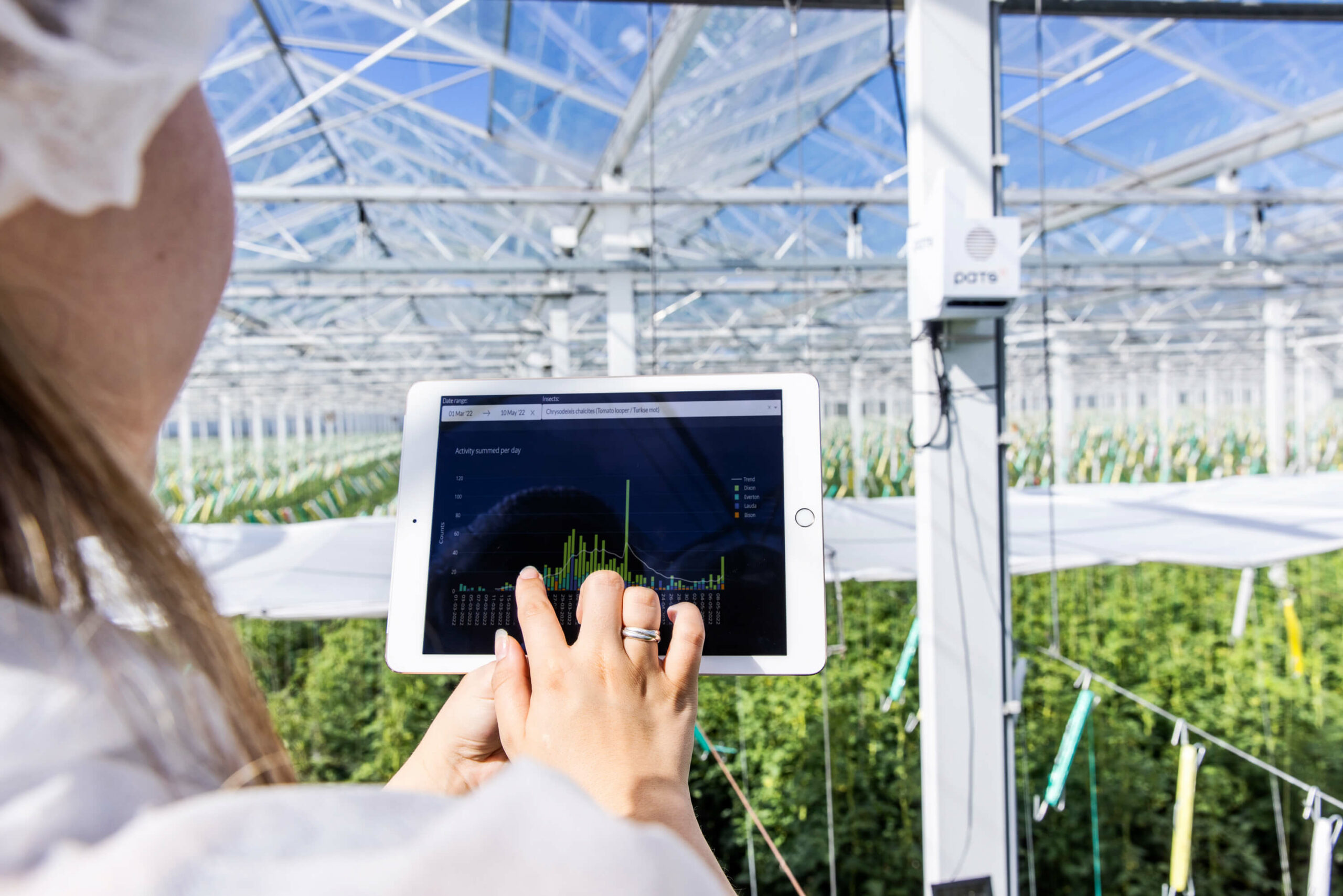 Insect monitoring in greenhouses (with 5G)